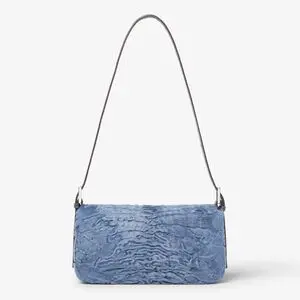 Fendi Baguette® 26424 Light Indigo Swakara Fur Bag